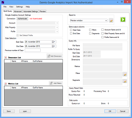 Daimto - Google Analytics Import tool | Daimto