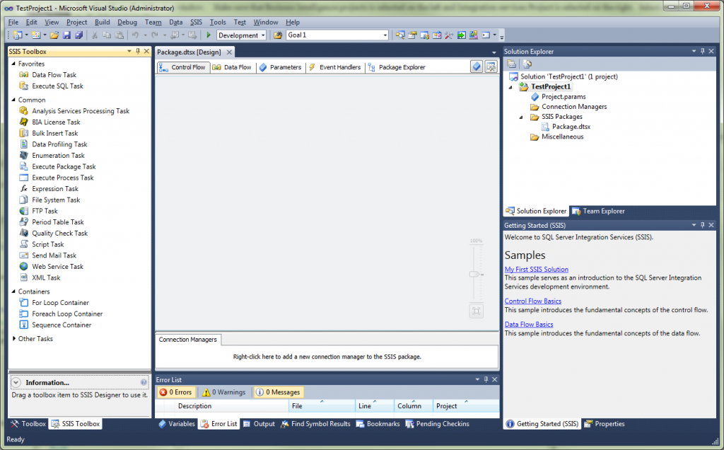 How to create a SSIS project | Daimto