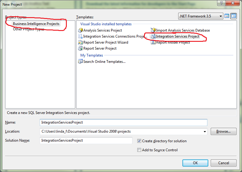 How to create a SSIS project | Daimto